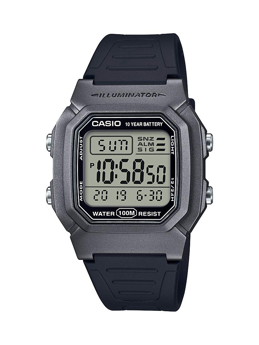 Casio Men's W-800HM-7AVCF Classic Digital Display Quartz Black Watch