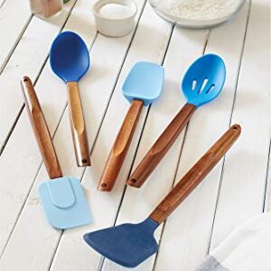 Fox Run Silicone Cooking Utensil Set, 3.5 x 3.5 x 14.5, Multicolored