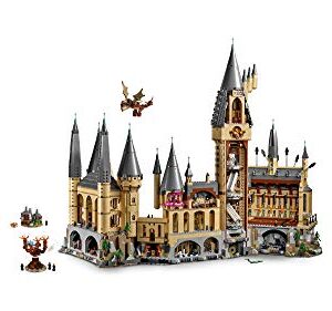 LEGO Harry Potter Hogwarts Castle Building Set, Harry Potter Activity Kit with Minifigures, Wands, Boats, a Spider, and Gryffindor and Hufflepuff Accessories; Collectible Model for Adults, 71043