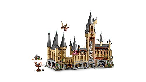 LEGO Harry Potter Hogwarts Castle Building Set, Harry Potter Activity Kit with Minifigures, Wands, Boats, a Spider, and Gryffindor and Hufflepuff Accessories; Collectible Model for Adults, 71043