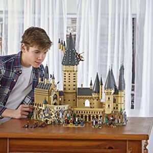 LEGO Harry Potter Hogwarts Castle Building Set, Harry Potter Activity Kit with Minifigures, Wands, Boats, a Spider, and Gryffindor and Hufflepuff Accessories; Collectible Model for Adults, 71043