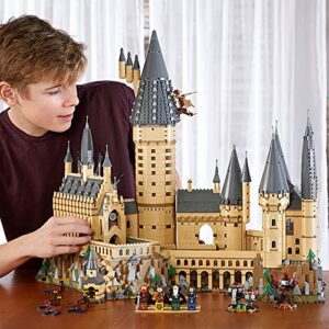 LEGO Harry Potter Hogwarts Castle Building Set, Harry Potter Activity Kit with Minifigures, Wands, Boats, a Spider, and Gryffindor and Hufflepuff Accessories; Collectible Model for Adults, 71043