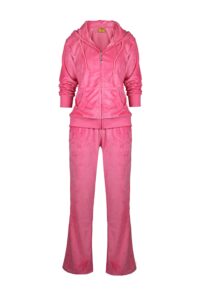 yasumond womens velour tracksuit set soft sports zip up hoodie and sweat pants 2 pieces sweatsuits (coral, xl)