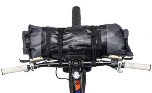 blackburn outpost elite handlebar roll and dry bike bag (black, one size)