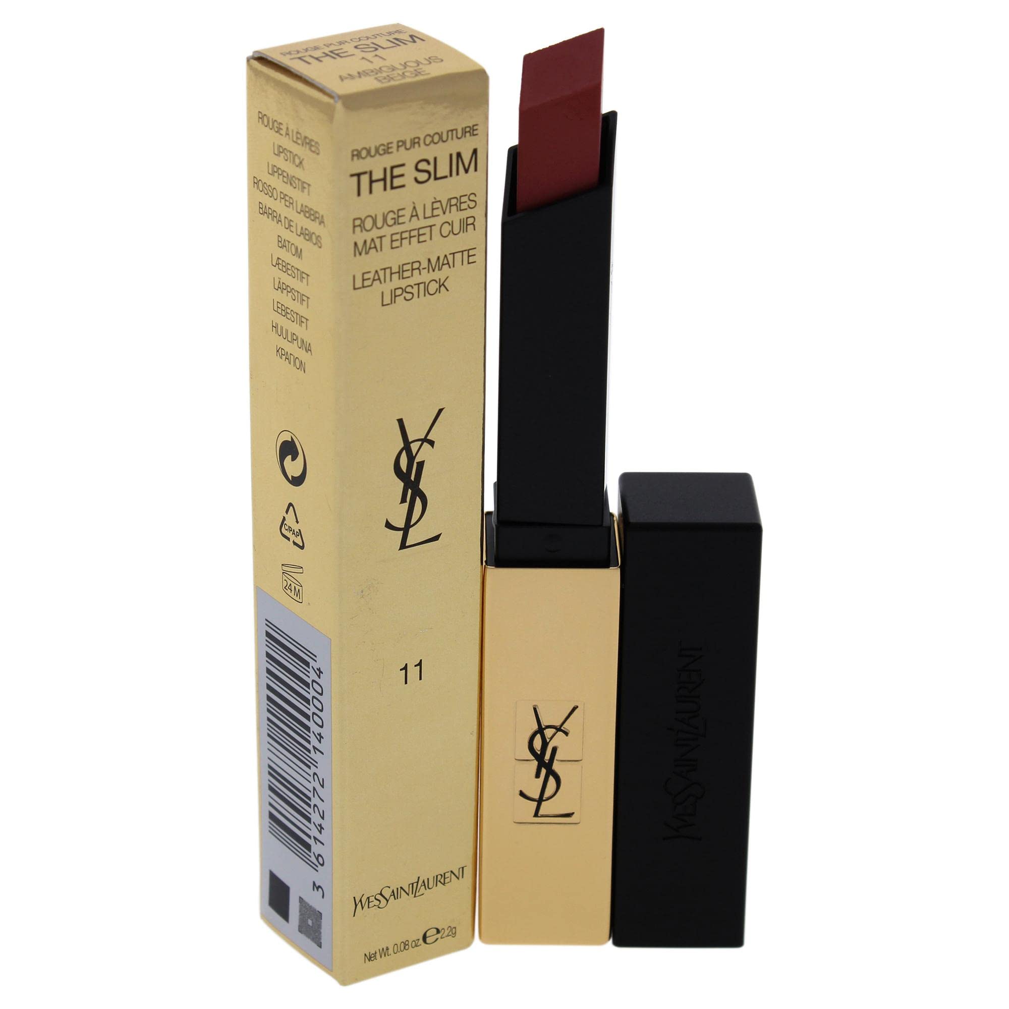 Yves Saint Laurent Rouge Pur Couture The Slim Matte Lipstick - 11 Ambiguous Bei Women 0.08 oz, (COSYSL014)