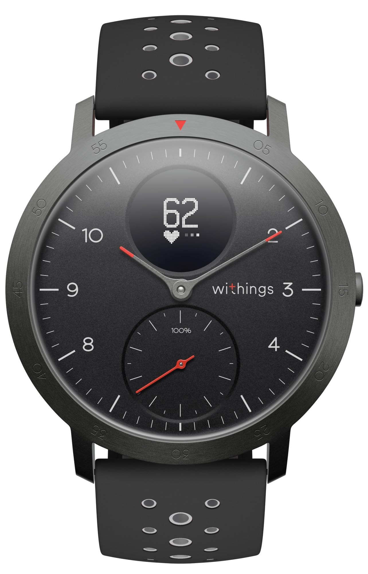 Withings Steel HR Sport Hybrid Smartwatch (40mm) - Activity, Sleep, Fitness and Heart Rate Tracker with Connected GPS, Smart Notifications, Water Resistant with 25-day battery life