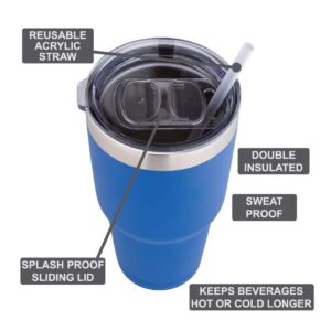 REEL GREAT DAD Black 30 oz Tumbler With Straw and Slide Top Lid | Stainless Steel Travel Mug | Compare To Yeti Rambler