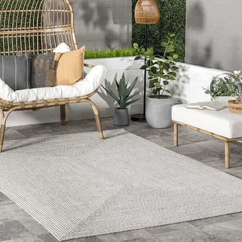 nuLOOM Wynn Braided Indoor/Outdoor Accent Rug, 2x3, Ivory