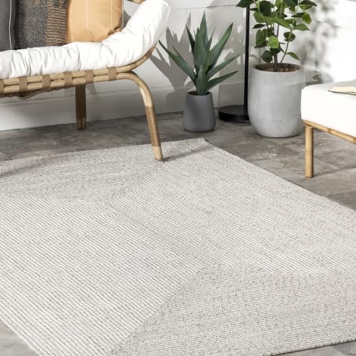 nuLOOM Wynn Braided Indoor/Outdoor Accent Rug, 2x3, Ivory