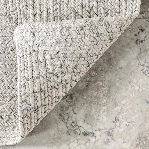 nuLOOM Wynn Braided Indoor/Outdoor Accent Rug, 2x3, Ivory