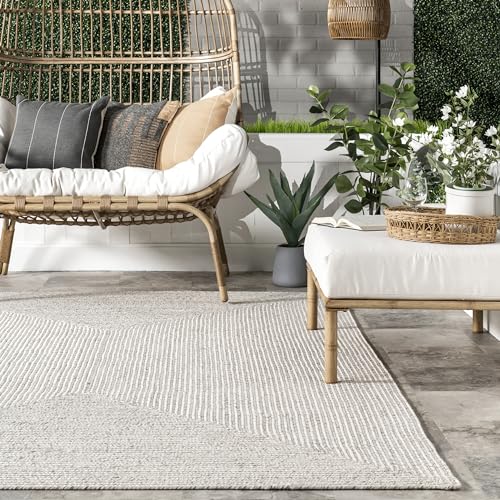 nuLOOM Wynn Braided Indoor/Outdoor Accent Rug, 2x3, Ivory