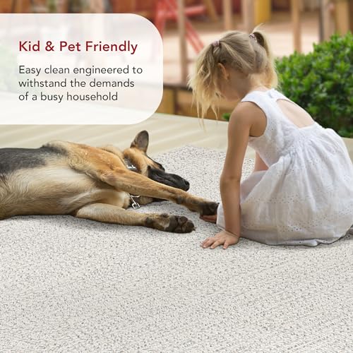 nuLOOM Wynn Braided Indoor/Outdoor Accent Rug, 2x3, Ivory