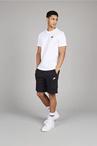 Men's Nike Sportswear Club T-Shirt, Nike Shirt for Men with Classic Fit, White/Black, M