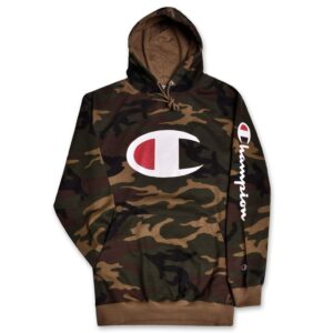 Champion Hoodie for Men Big And Tall Mens Oversized Pullover Fleece Sweatshirt Camo