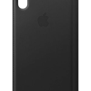 Apple iPhone Xs Max Leather Folio Case - Black