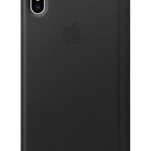 Apple iPhone Xs Max Leather Folio Case - Black