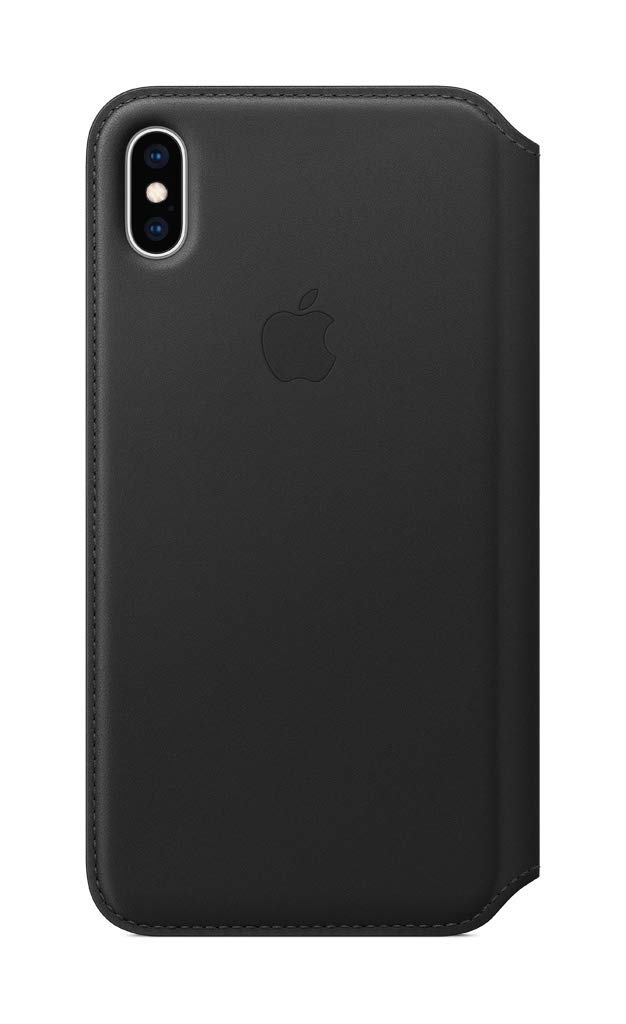 Apple iPhone Xs Max Leather Folio Case - Black