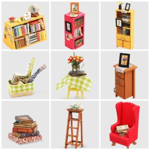 Rolife 1:20 Miniature House Kits-Tiny House Kit-DIY Miniature Dollhouse Kits for Adults-Model Building Craft Kits-Hobbies Gifts for Women and Men