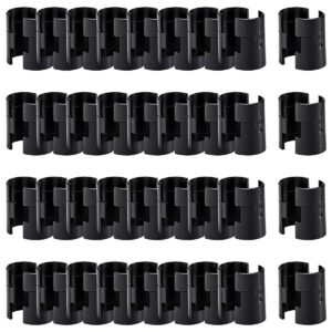 72 pcs wire shelving shelf lock clips for 1" post - 36 pairs of shelving sleeves replacements for wire shelving system plastic accessories parts