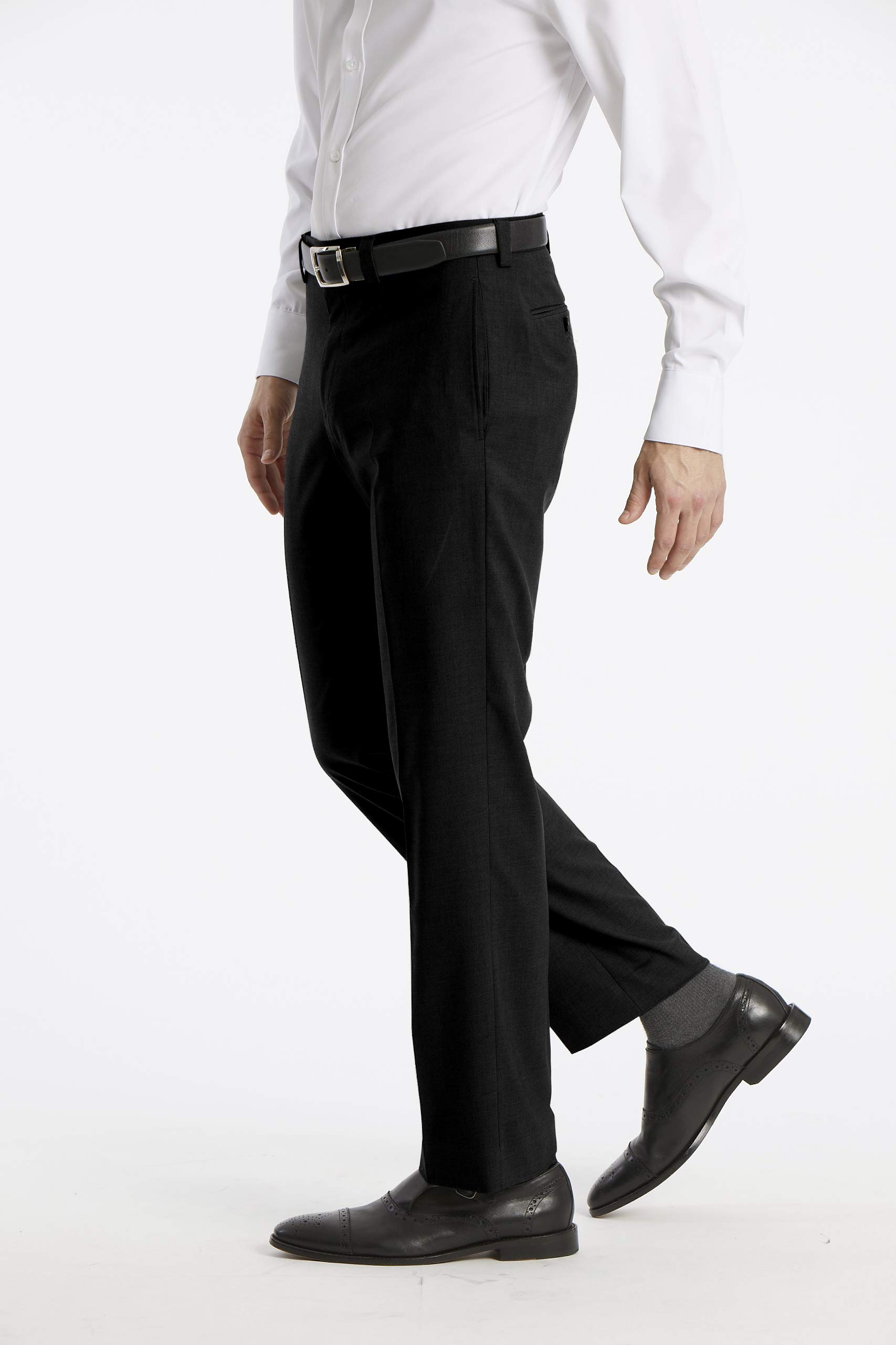 Calvin Klein Men Modern Fit Dress Pant, Black, 30W x 34L