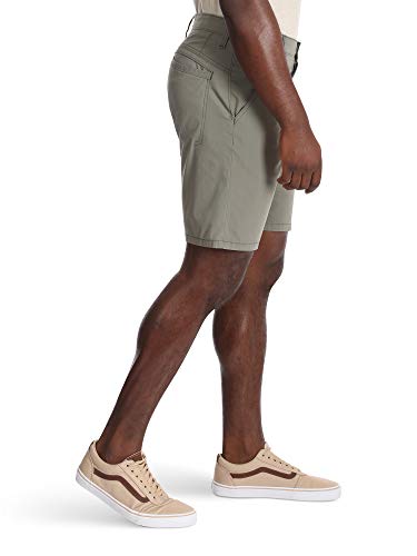 Wrangler Authentics Men's Performance Comfort Flex Flat Front Short, Army Green, 38