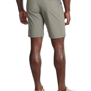 Wrangler Authentics Men's Performance Comfort Flex Flat Front Short, Army Green, 38