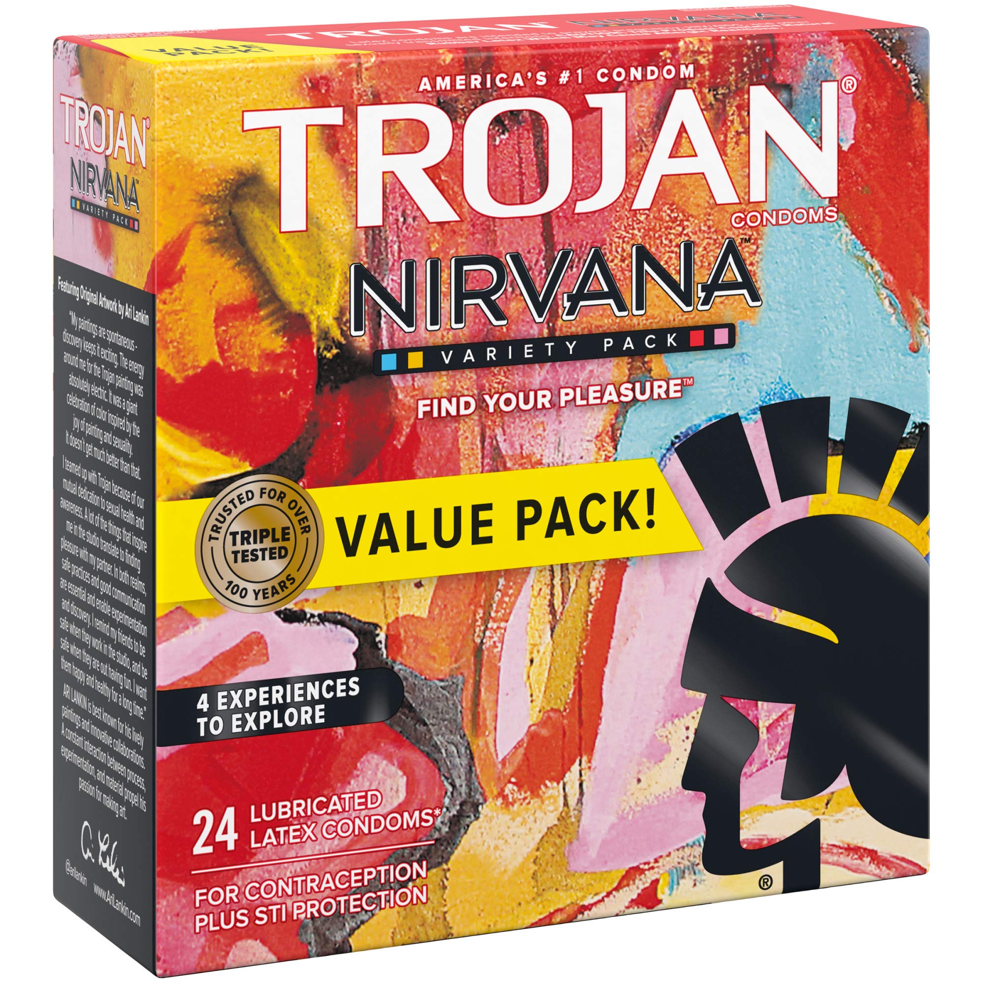 Trojan Nirvana Collection Variety Pack Condoms - 24 count