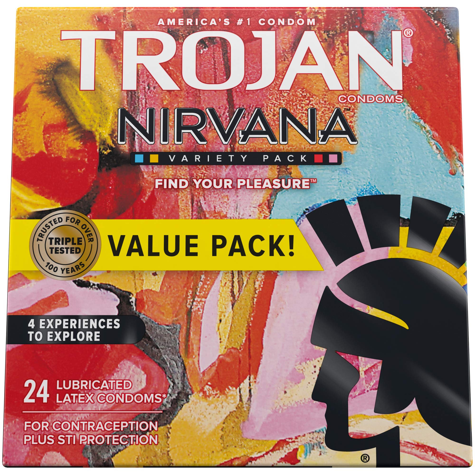 Trojan Nirvana Collection Variety Pack Condoms - 24 count