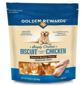 vibrant life biscuit wrapped with chicken dog treats, net wt 16 oz. (cpb16)