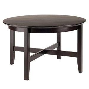 winsome wood toby occasional table, espresso, 30 x 30 x 18.11