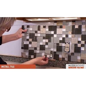 MusselBound 15-sq ft White Plastic Tile Membrane Peel-Set-Grout No Mortar.