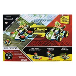 Super Mario 08988-PLY Nintendo Mario Kart 8 Luigi Mini Anti-Gravity Rc Racer 2.4Ghz, with Full Function Steering Create 360 Spins, Whiles & Drift Up To 100" Range - For Kids Ages 4 Plus