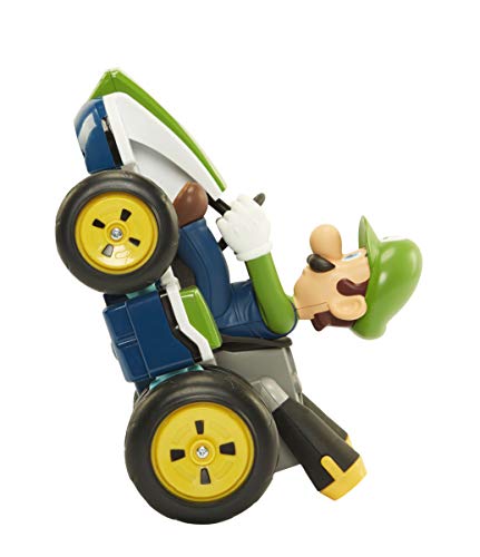 Super Mario 08988-PLY Nintendo Mario Kart 8 Luigi Mini Anti-Gravity Rc Racer 2.4Ghz, with Full Function Steering Create 360 Spins, Whiles & Drift Up To 100" Range - For Kids Ages 4 Plus