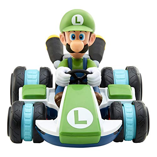 Super Mario 08988-PLY Nintendo Mario Kart 8 Luigi Mini Anti-Gravity Rc Racer 2.4Ghz, with Full Function Steering Create 360 Spins, Whiles & Drift Up To 100" Range - For Kids Ages 4 Plus