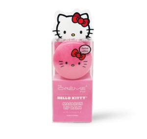 the crème shop x sanrio hello kitty macaron lip balm (hello kitty icing on the cake) korean cute scented pocket portable soothing advanced must-have on-the-go