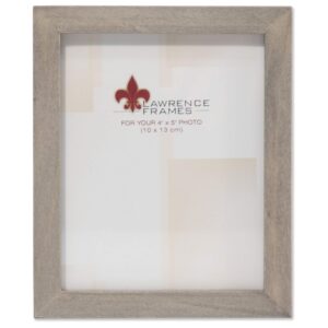 lawrence frames 4x5 gray wood gallery collection picture frame