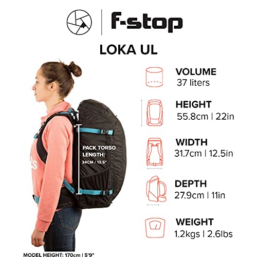 f-stop – Loka UL 37L Bundle – Ultralight Adventure Camera Backpack with Removable Insert for DSLR, Outdoor, Travel, Photo Gear