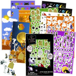 disney studios nightmare before christmas stickers & door hanger craft bundle - halloween themed