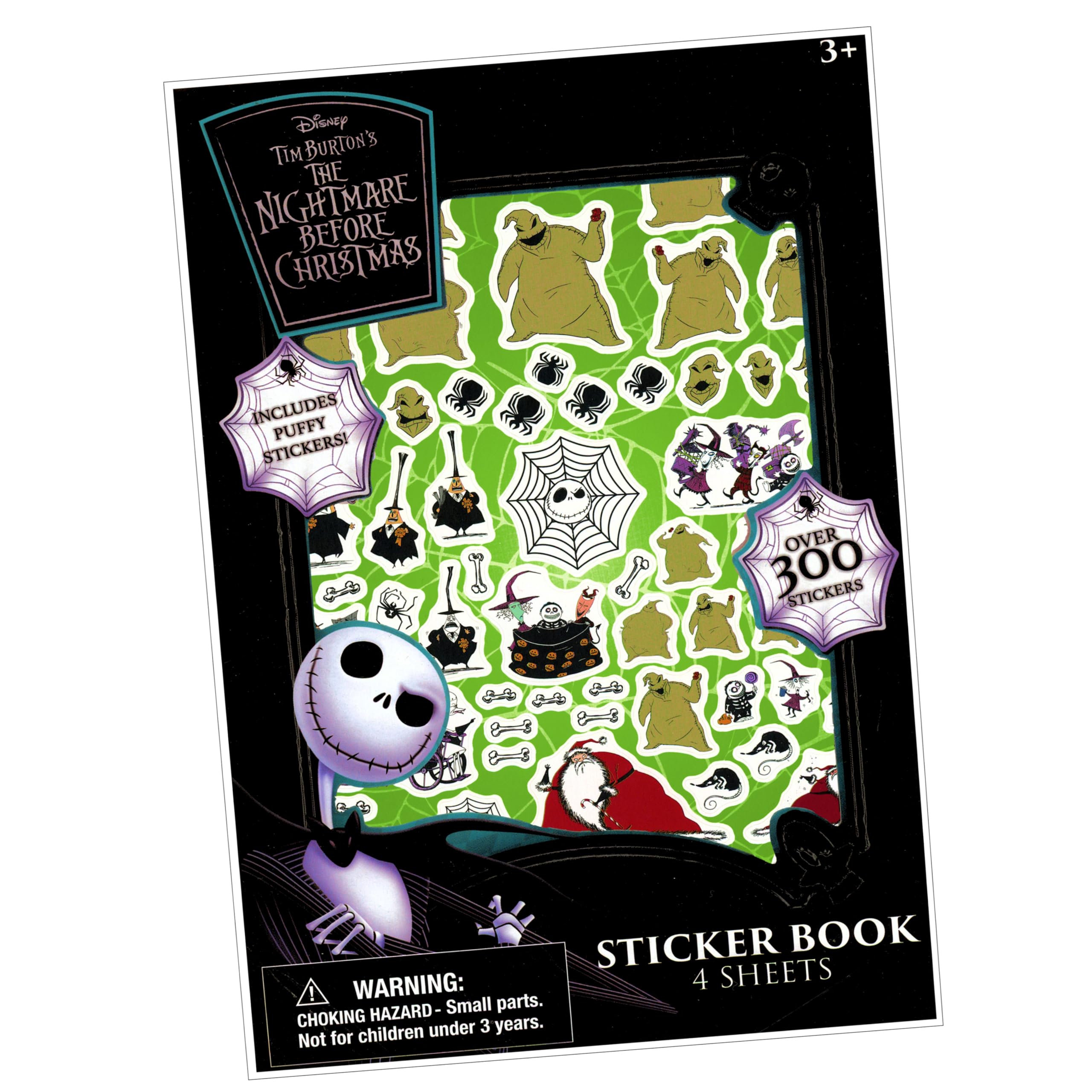 Disney Studios Nightmare Before Christmas Stickers & Door Hanger Craft Bundle - Halloween Themed