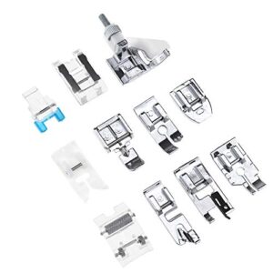 sing f ltd sewing machine presser feet walking foot tool part 11x / kit compatible with brother janome singer domestic