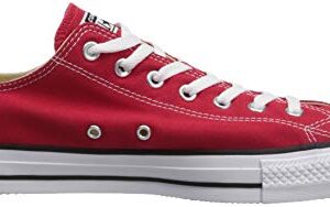 Converse Low TOP RED Chuck Taylor Sneakers, Red, 11 Women/9 Men