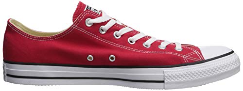 Converse Low TOP RED Chuck Taylor Sneakers, Red, 11 Women/9 Men