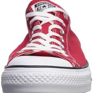 Converse Low TOP RED Chuck Taylor Sneakers, Red, 11 Women/9 Men