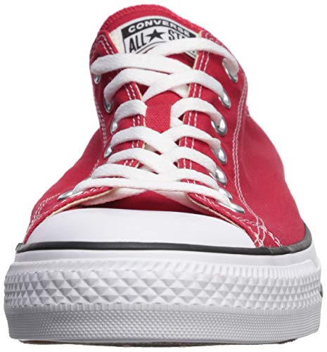 Converse Low TOP RED Chuck Taylor Sneakers, Red, 11 Women/9 Men