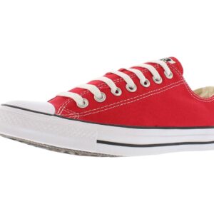 Converse Low TOP RED Chuck Taylor Sneakers, Red, 11 Women/9 Men