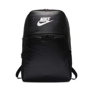 nike unisex_adult nk brsla xl bkpk-9.0 mtrl(30l) daypack, black, black, white, standard size