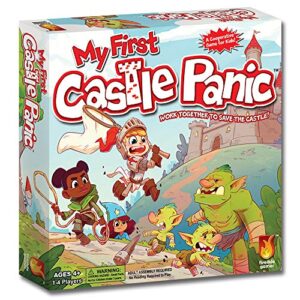 fireside games my first castle panic game – fantasy strategy board games for kids 4-6 & 6-8 – 1-4 players, no reading needed, 20 min. cooperative games for preschoolers – kids board games ages 4-8