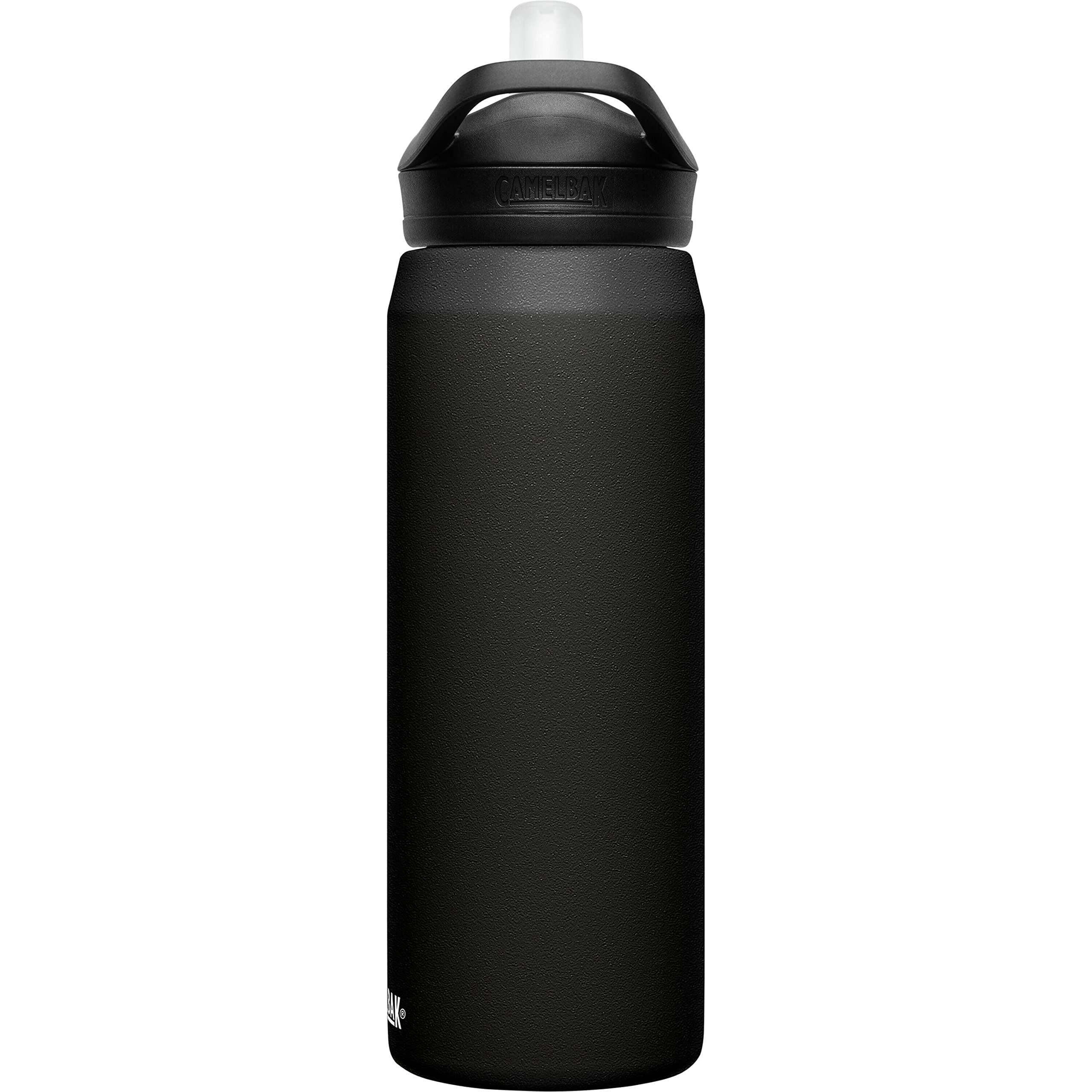 CamelBak eddy+ Water Bottle with Straw 25oz - Insulated Stainless Steel, Black