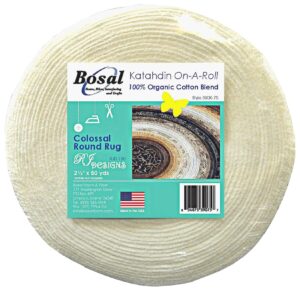 bosal katahdin 100% organic cotton blend batting on a roll 2.5 inches x 50 yards (1)