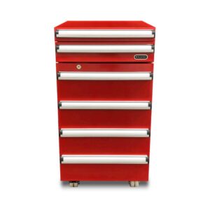 whynter tbr-185sr 1.8 cu. ft. portable tool box refrigerator with 2 drawers and lock, one size, powder coated red